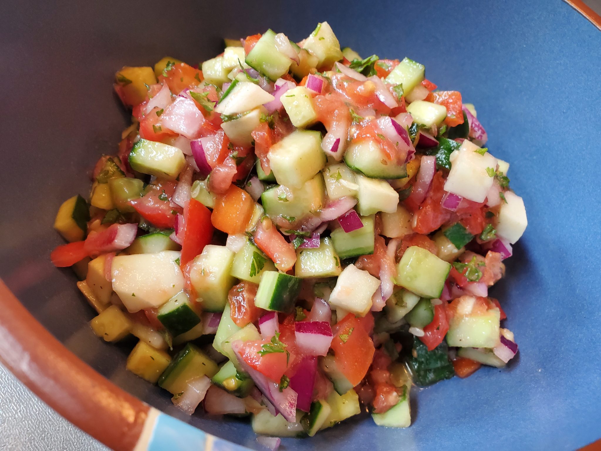 Salata Baladi (Egyptian Cucumber & Tomato Salad) - Keila V. Dawson